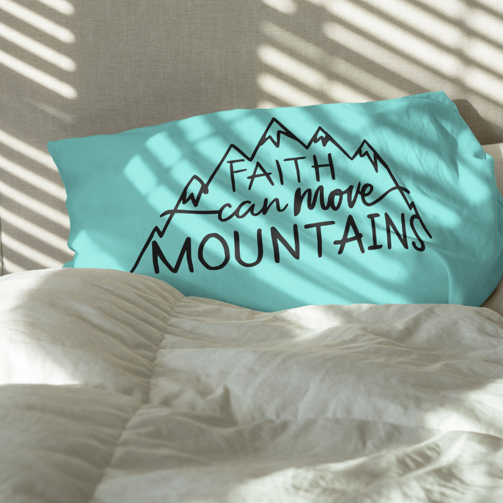 Faith Can Move Mountains - Inspirational Christian Mountain Graphic ...