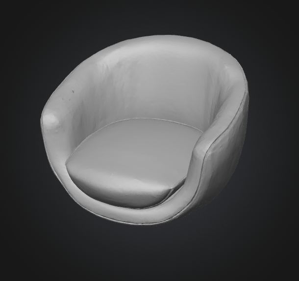 Smooth Curved Lounge Chair Miniature – 3D Print STL GLB OBJ – Quick ...