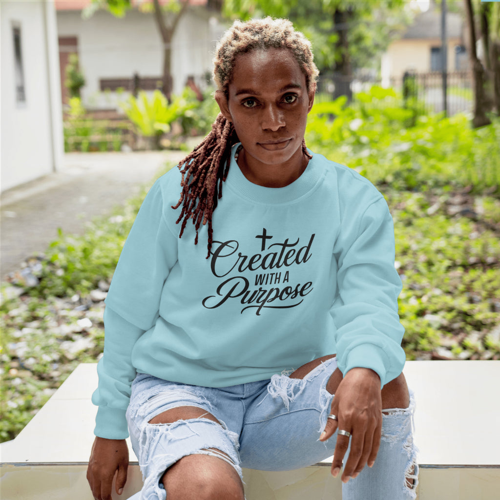 Created with a Purpose - Inspirational Typography with Cross – Quick ...