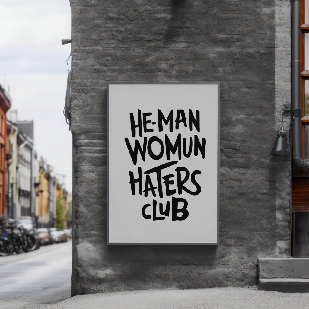 He-Man Womun Haters Club - Classic Film Typography Art Download – Quick ...