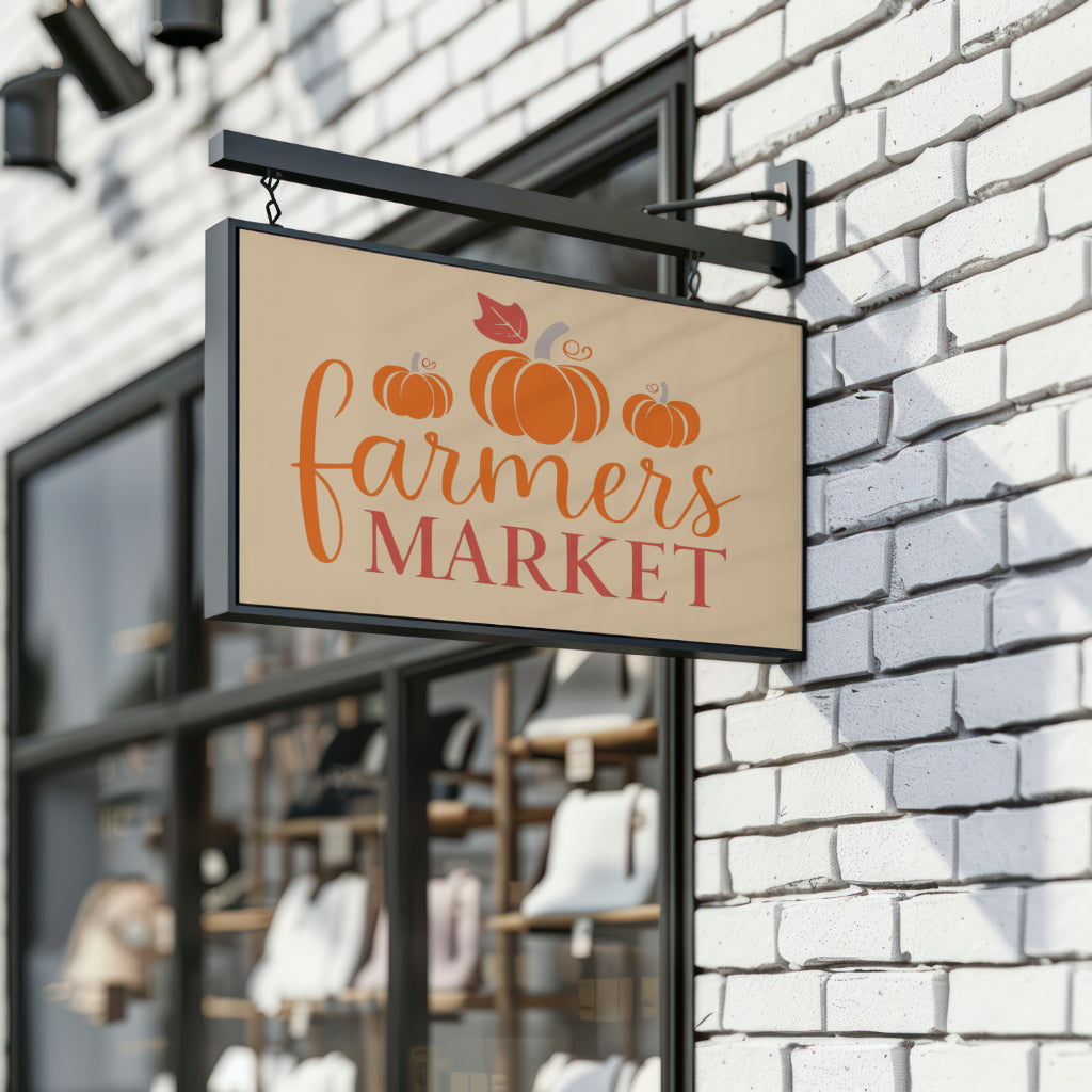 Farmers Market Logo Design | Autumn Pumpkin Graphic | SVG PNG PDF ...