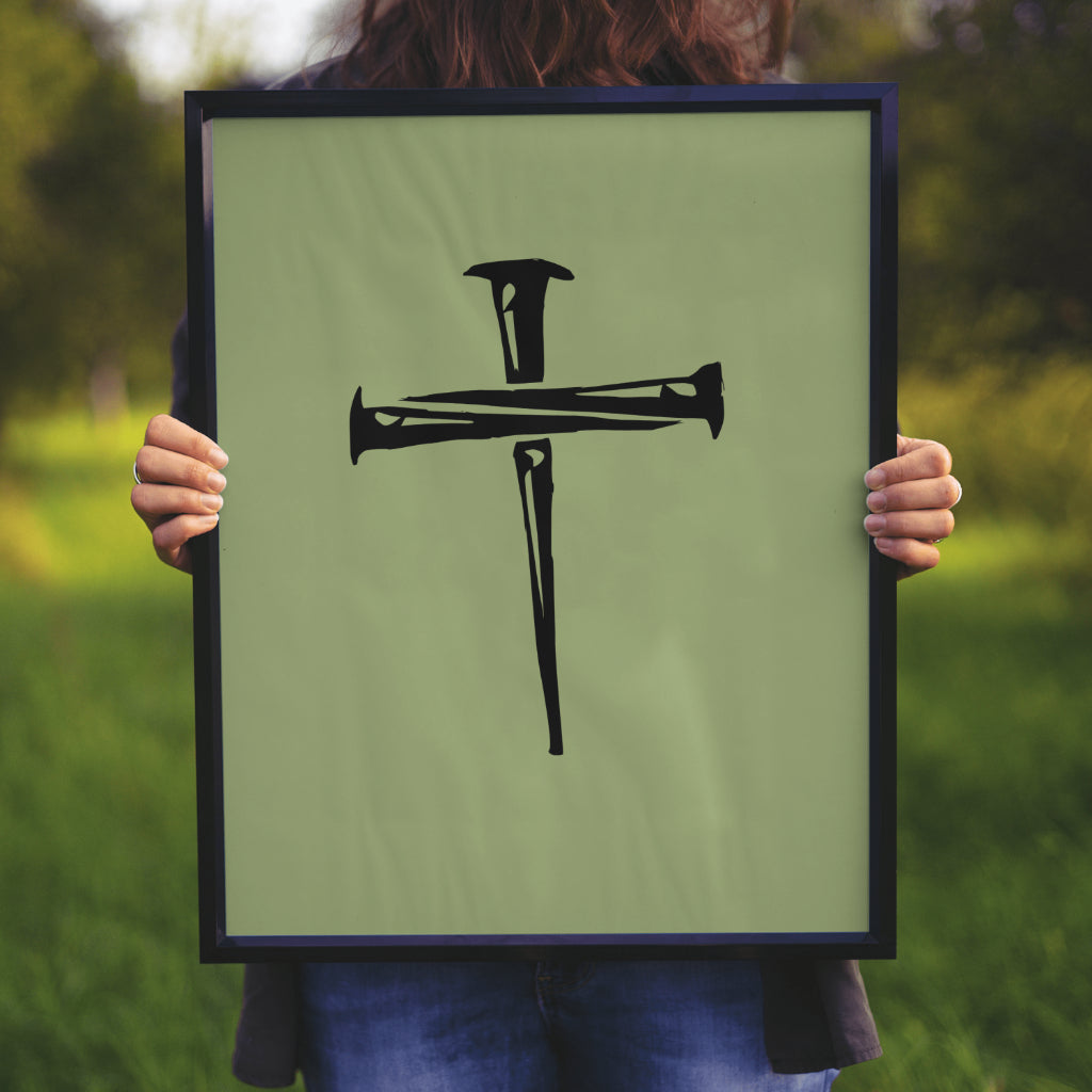 Nail Cross - Symbolic Christian Graphic Download – Quick Digital Files