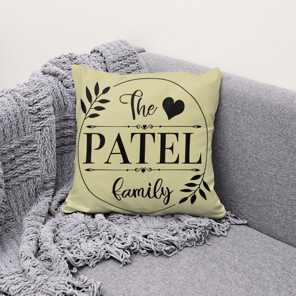 Custom Family Name Monogram SVG | The PATEL Family Design – Quick ...