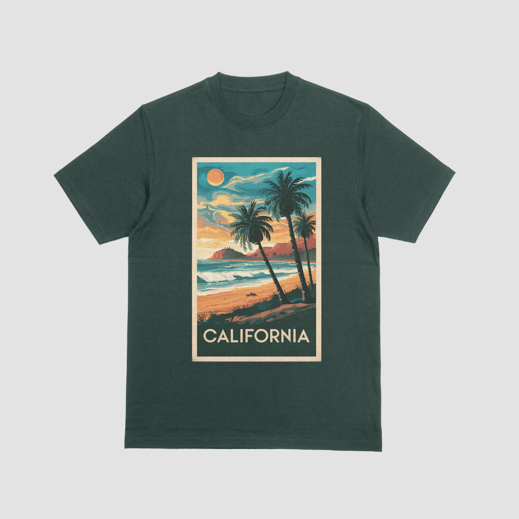'California Beach Vibes' - Vintage Travel Poster Download – Quick ...