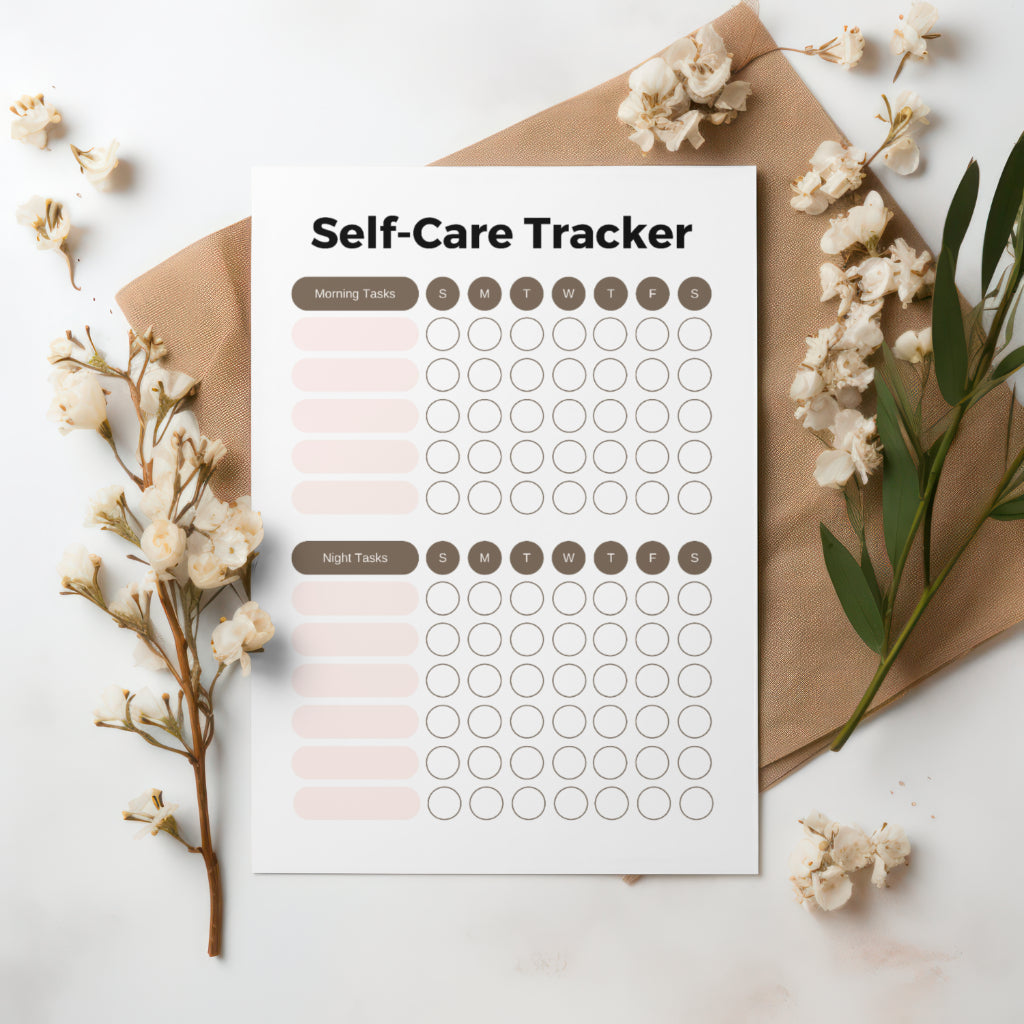 Self-Care Tracker Printable PDF - Build Your Daily Wellness Routine ...