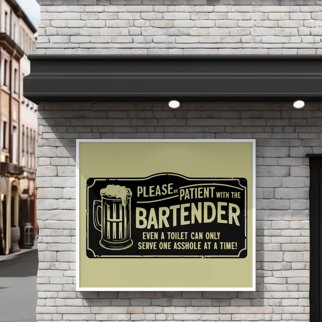 Please Be Patient with the Bartender: Humorous Bar Sign SVG PNG JPEG ...