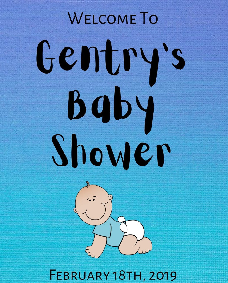 Customizable Baby Shower Sign & Invitation Templates - Instant Download ...