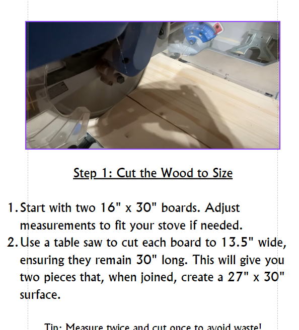 Noodle Board DIY Plans - Rustic Stove Cover Instructions – Quick ...