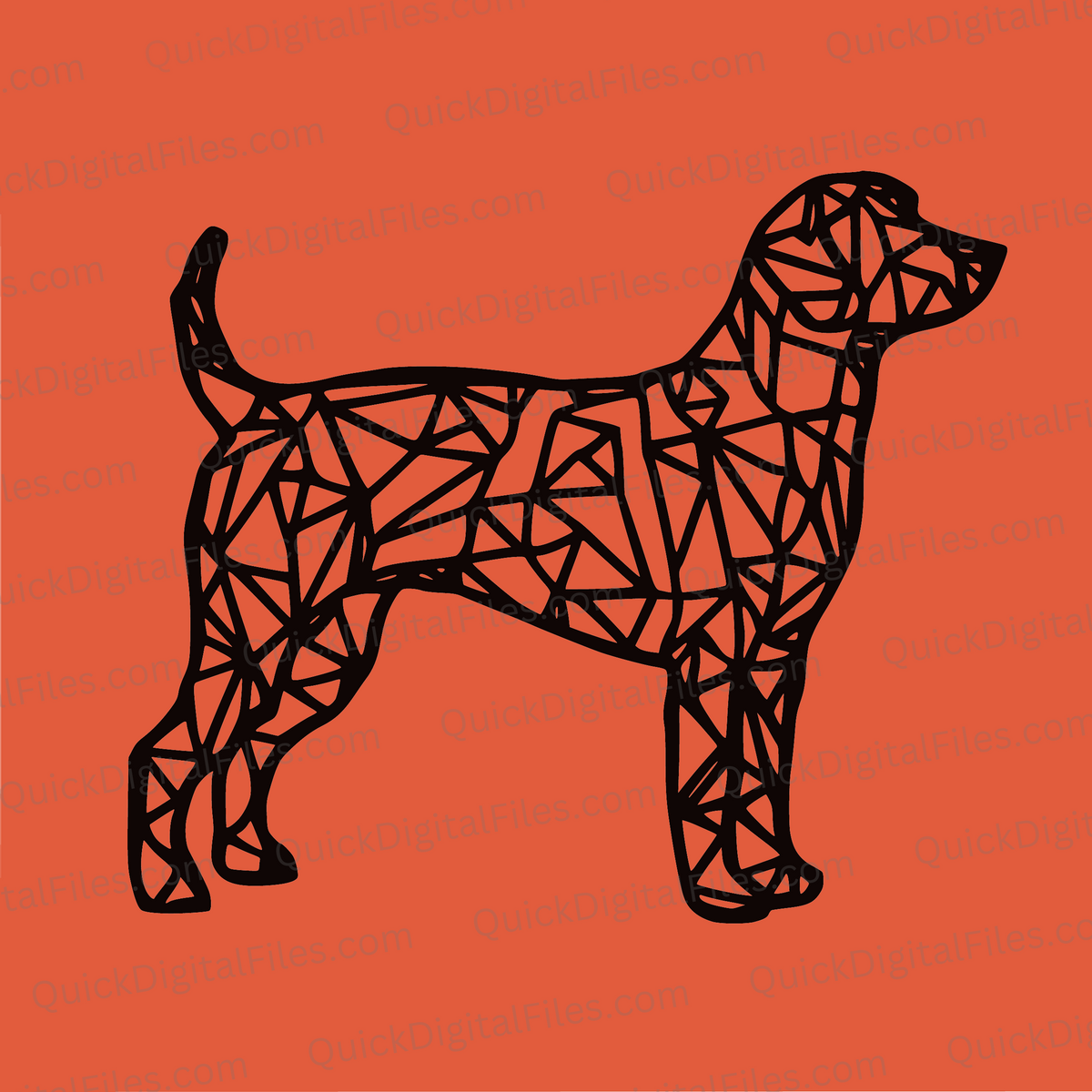 "Abstract Black Line Dog" SVG/JPEG - Modern Pet Art Design – Quick ...