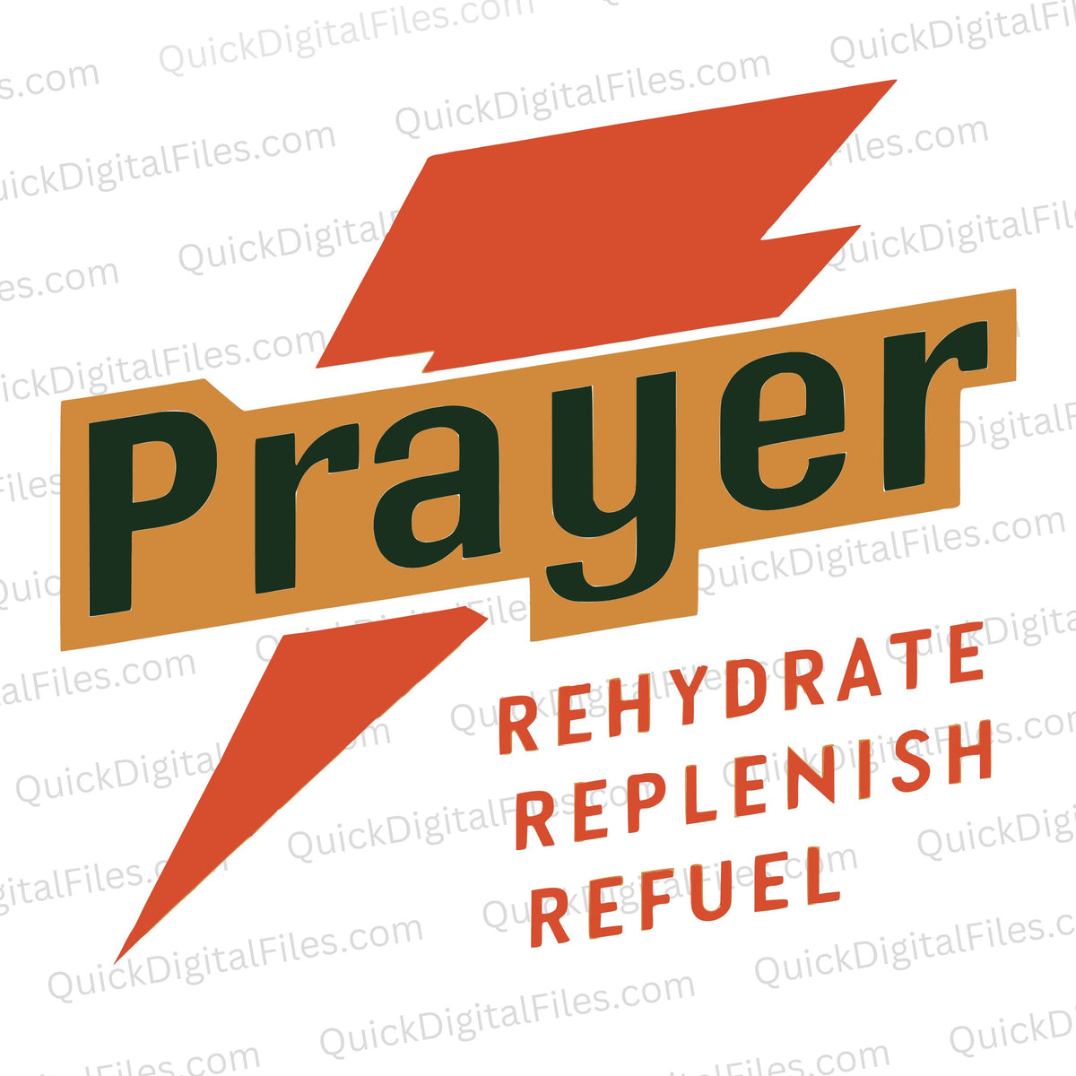 PRAYER: Rehydrate, Replenish, Refuel - Christian SVG Design – Quick ...