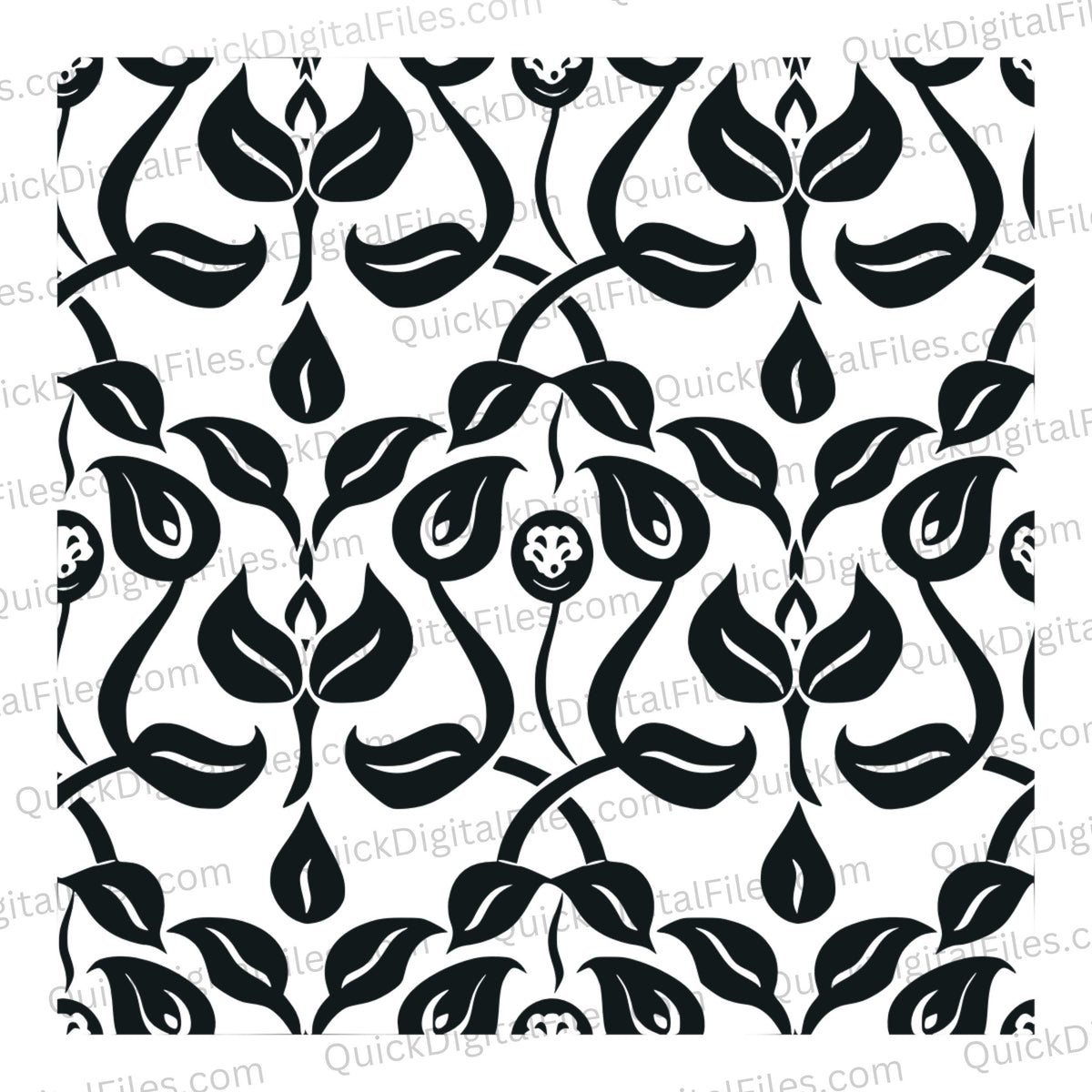 Endless Boho Floral Pattern - Free Seamless Bohemian Design Download ...