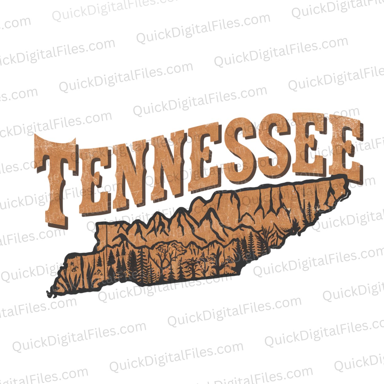 Vintage Tennessee T-Shirt Graphic | Tennessee PNG Clipart – Quick ...