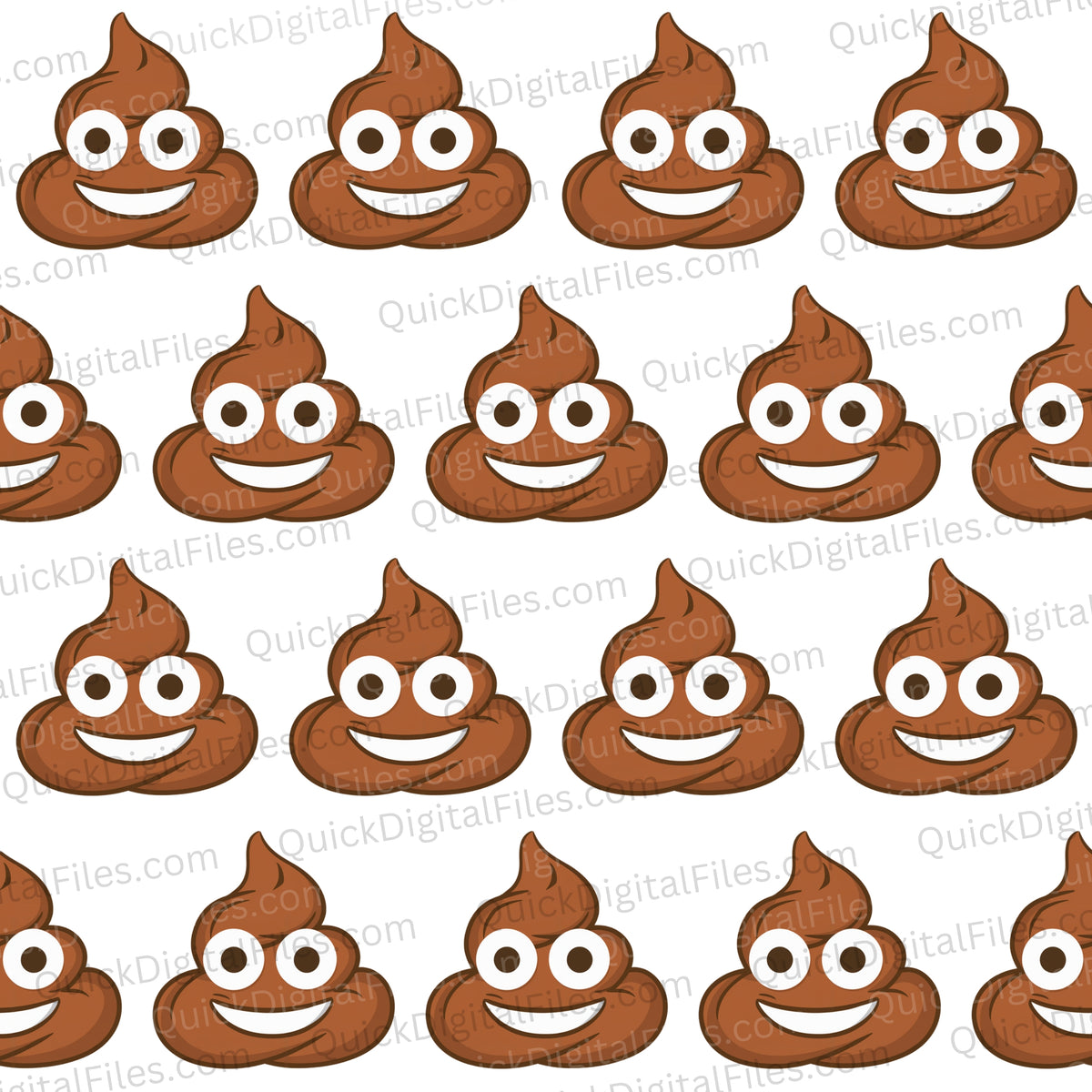 Poop Emoji Pattern - Playful Design for Crafts and Gifts – Quick ...