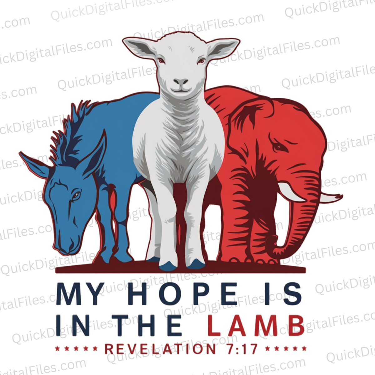 Christian Voting SVG | My Hope is in the Lamb Political Graphic – Quick ...
