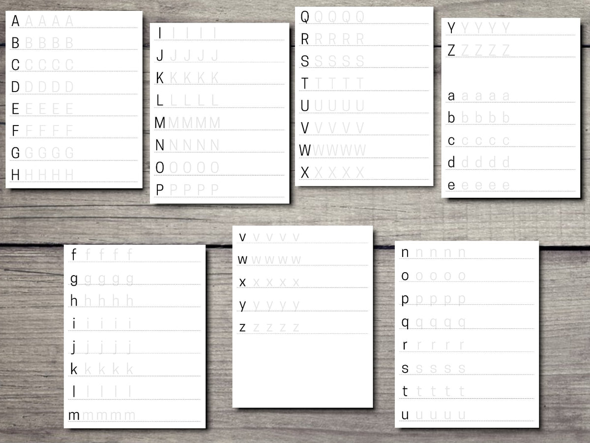 Alphabet Handwriting Practice Sheets for Kids: Boost Literacy Skills ...