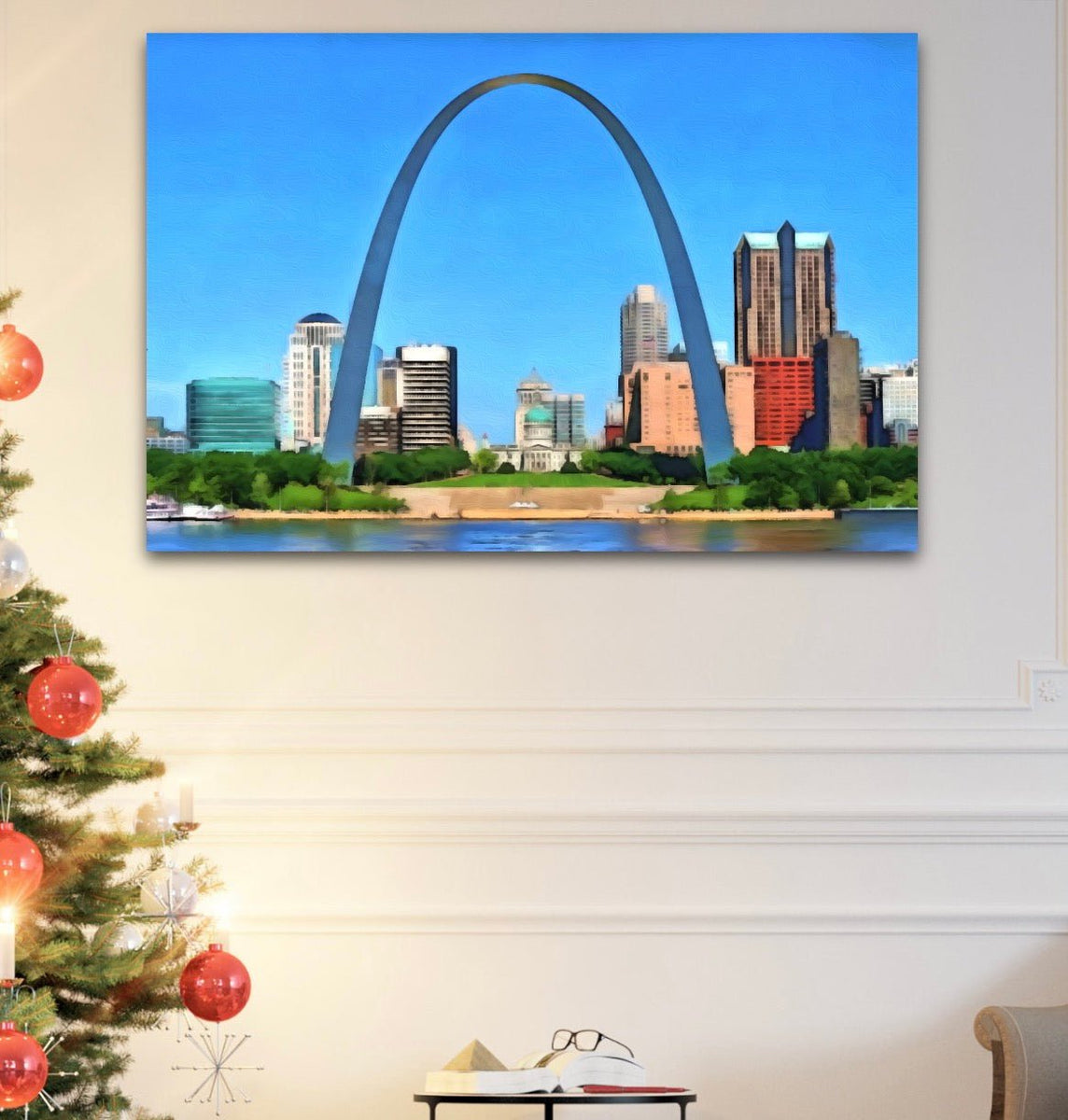 STL Arch Oil Painting - Digital Art Printable Download – Quick Digital ...
